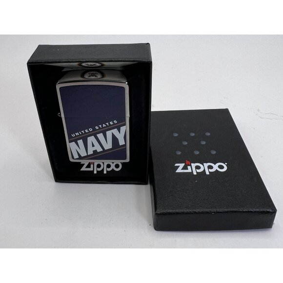 Zippo | Other | Zippo Military Navy Blue Pocket Lighter 2483 Never Used ...
